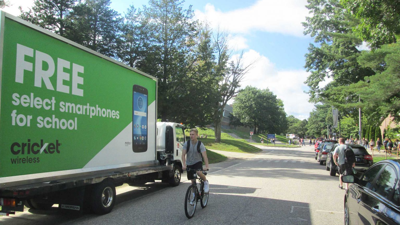 Cricket Wireless College Promotions - Guerrilla Mobile Billboards