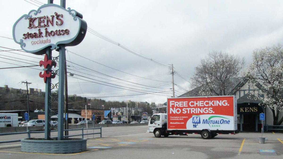 Mutual One Bank - Guerrilla Mobile Billboards