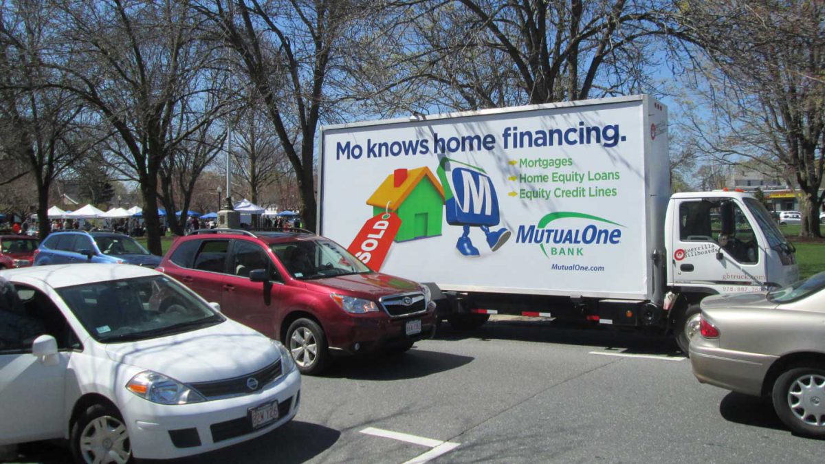 Mobile Advertising for Banks & Credit Unions - Guerrilla Mobile Billboards